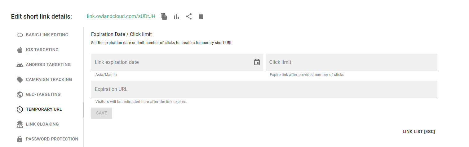 How to Hide Page URLs and Make Their Links Expire