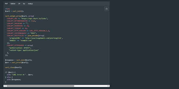 How to Create Short Links via API How to Create Short Links via API